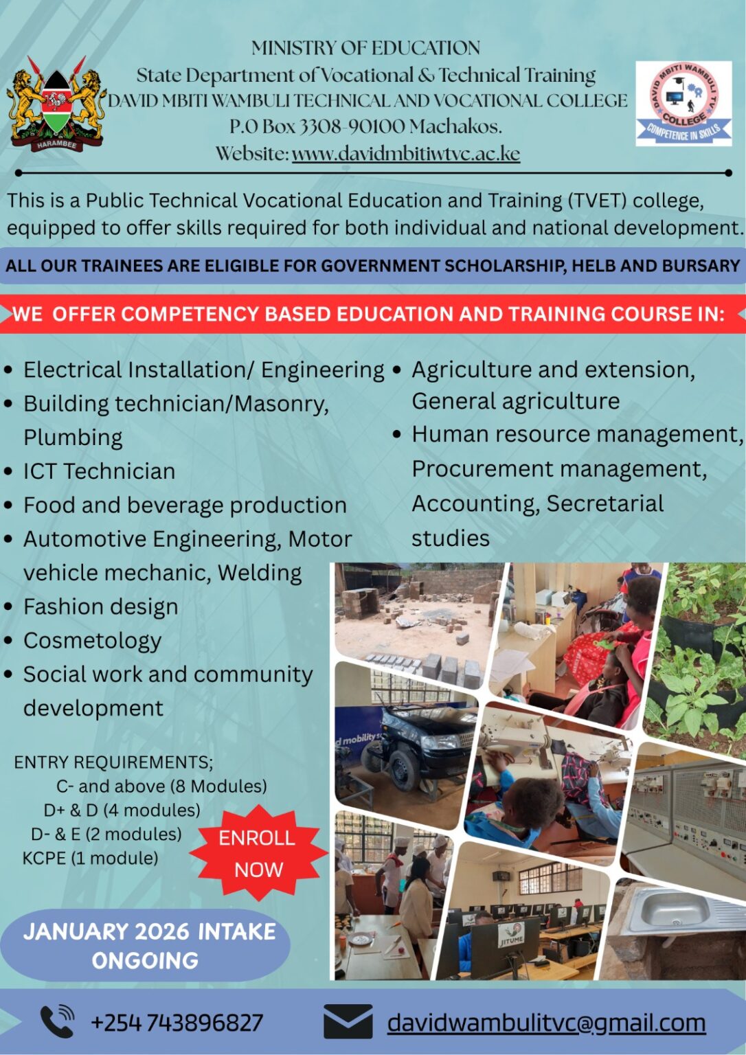 David Mbiti Wambuli TVC – Competency in skills